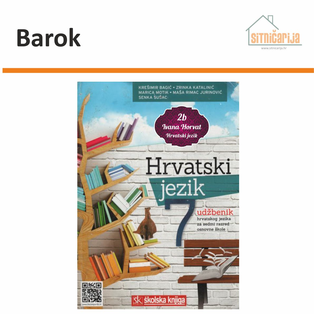 Naljepnice za knjige i bilježnice - Barok • Sitničarija.hr